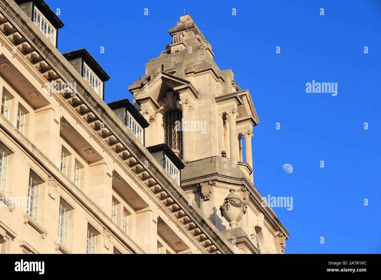 Manchester - city in North West England (UK). St. James Buildings ...