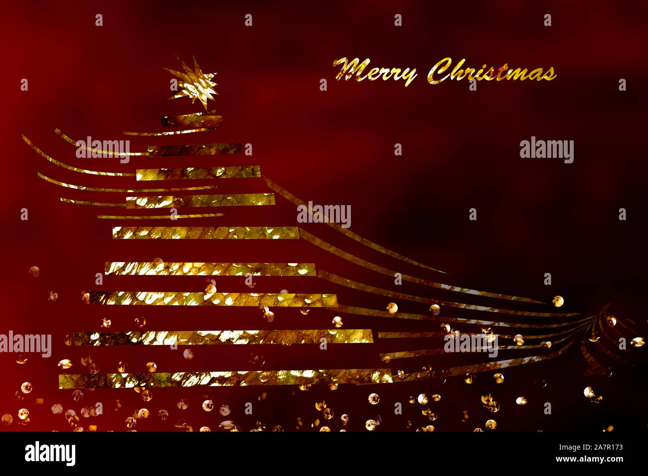 Abstract Christmas card design Stock Photo - Alamy
