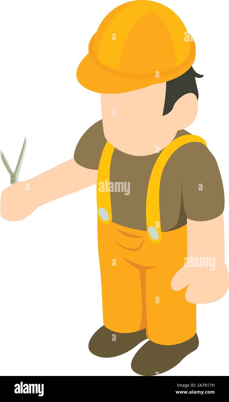 Engineer icon, isometric style Stock Vector Image & Art - Alamy