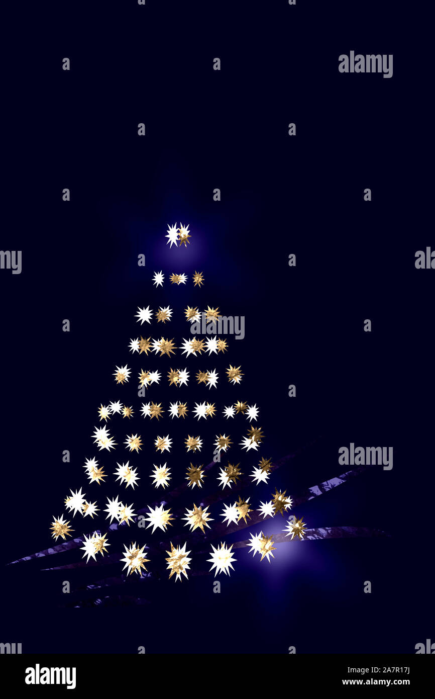 Abstract Christmas card design Stock Photo - Alamy