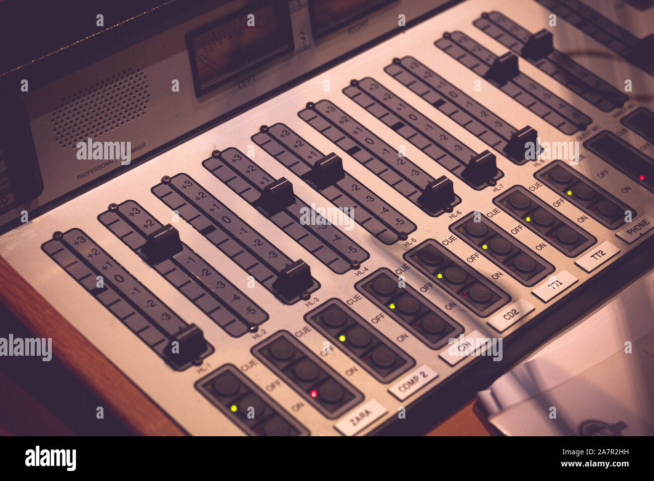 Studio control desk hi-res stock photography and images - Alamy