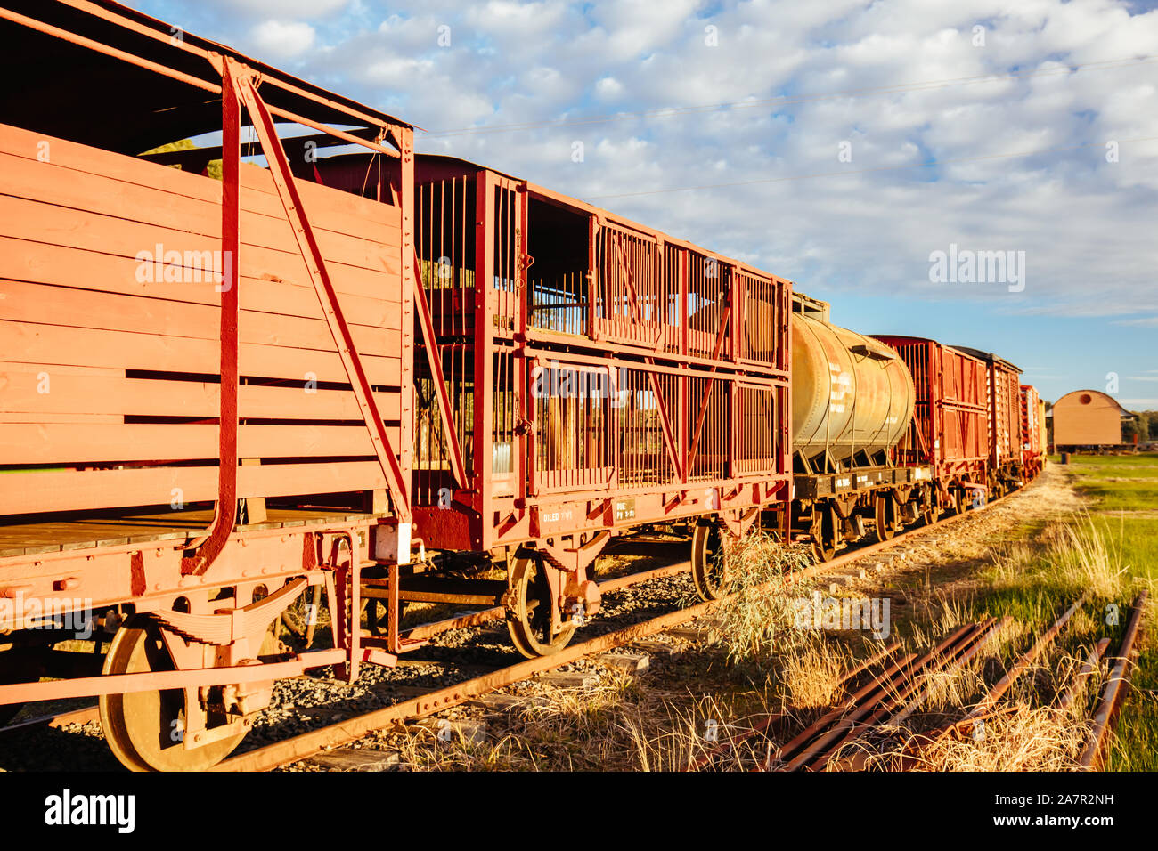 Old Vline Victorian Train Carriage Stock Photo - Alamy