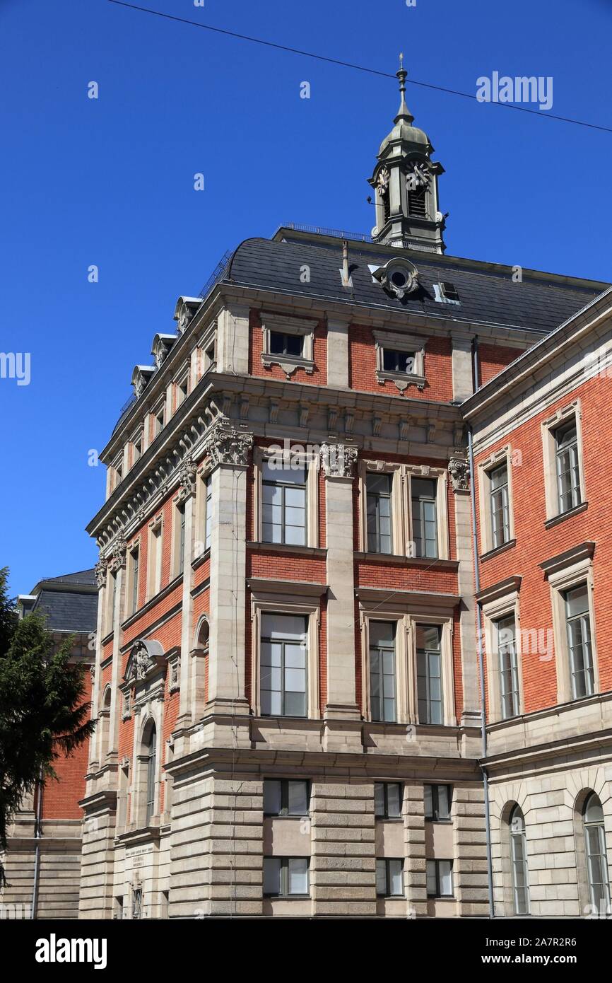 Erlangen, Germany. University building at Friedrich-Alexander ...