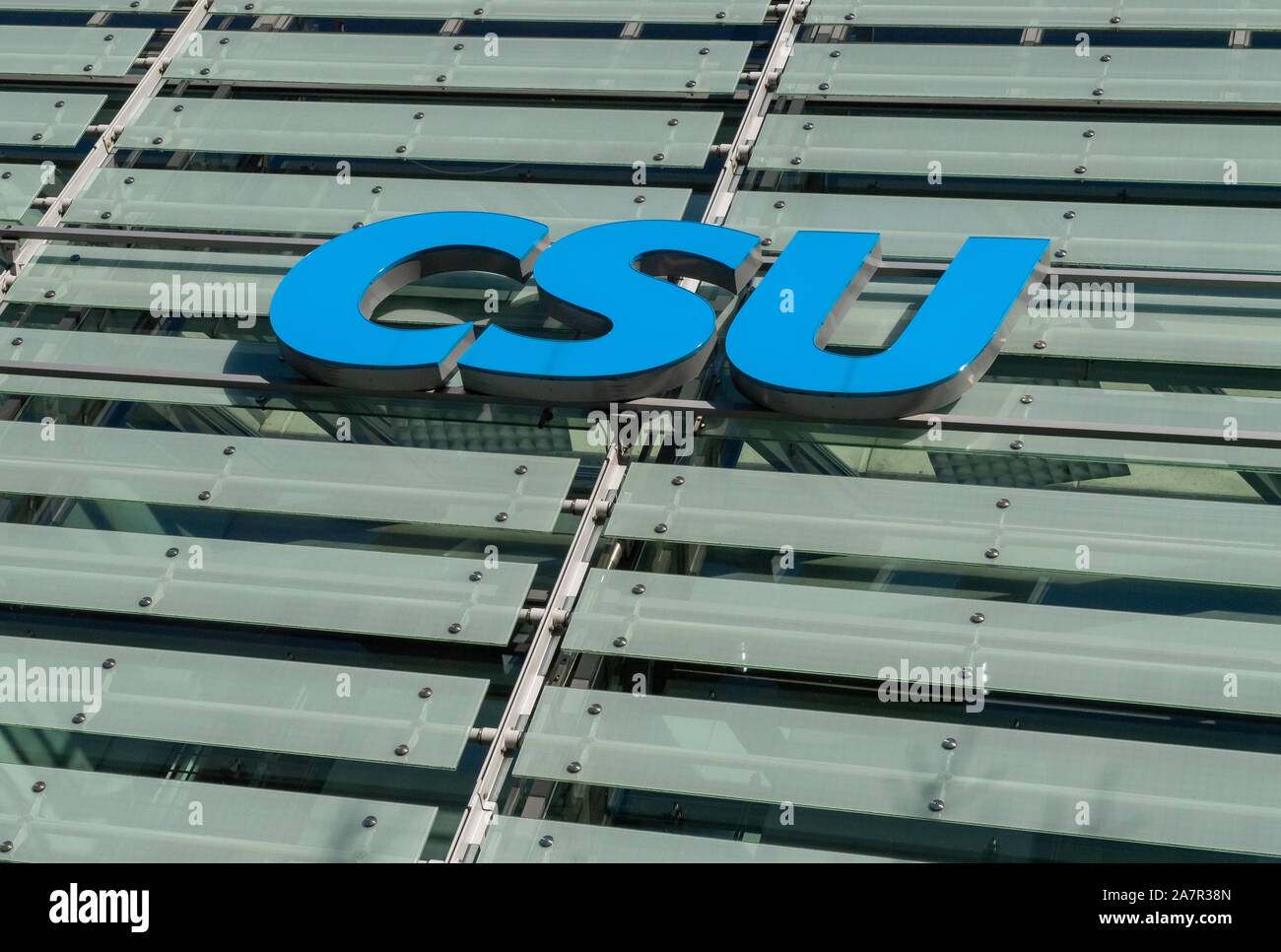 Munich, Germany. 04th Nov, 2019. "CSU" stands before the beginning of ...