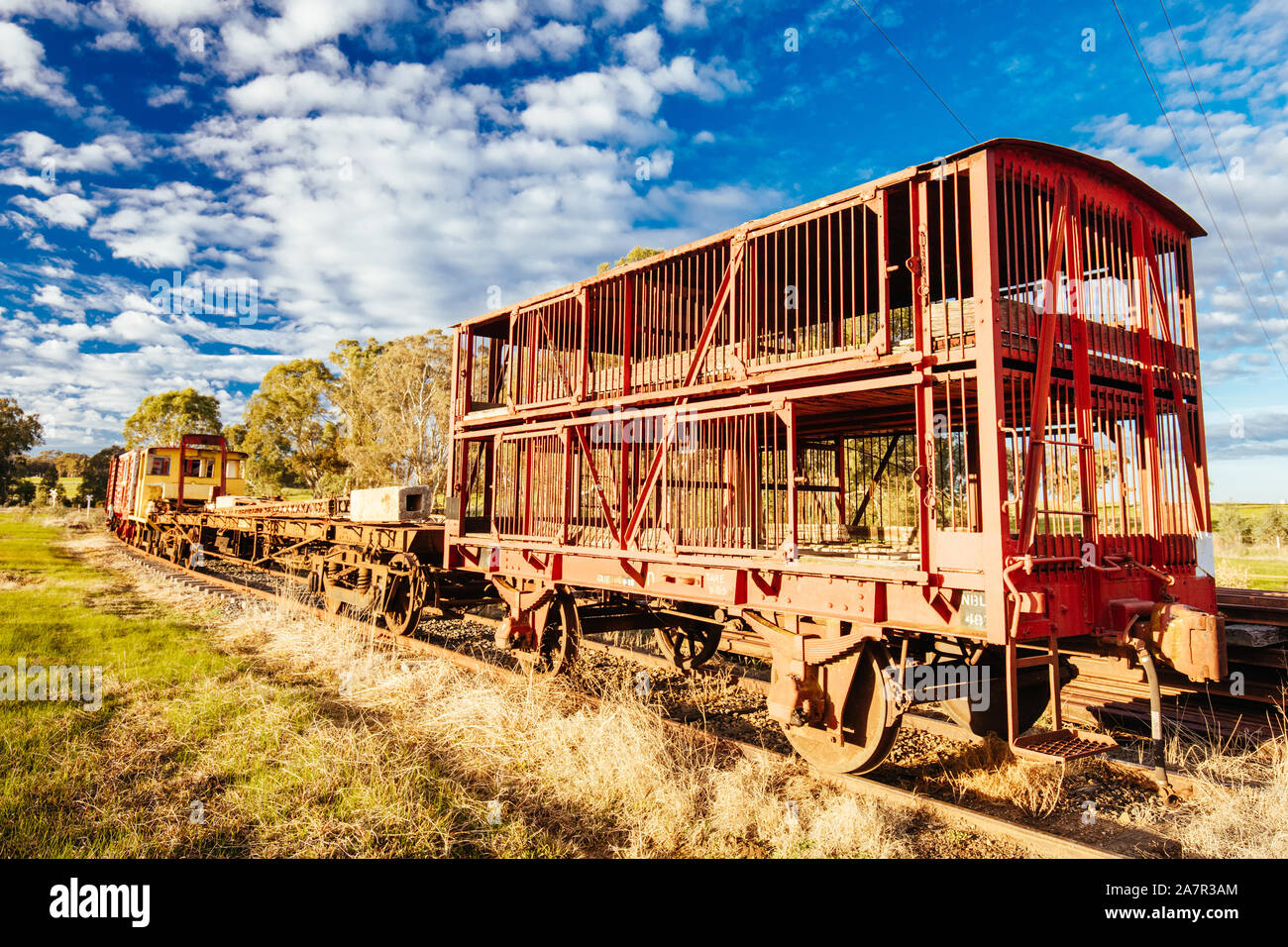 Old Vline Victorian Train Carriage Stock Photo - Alamy
