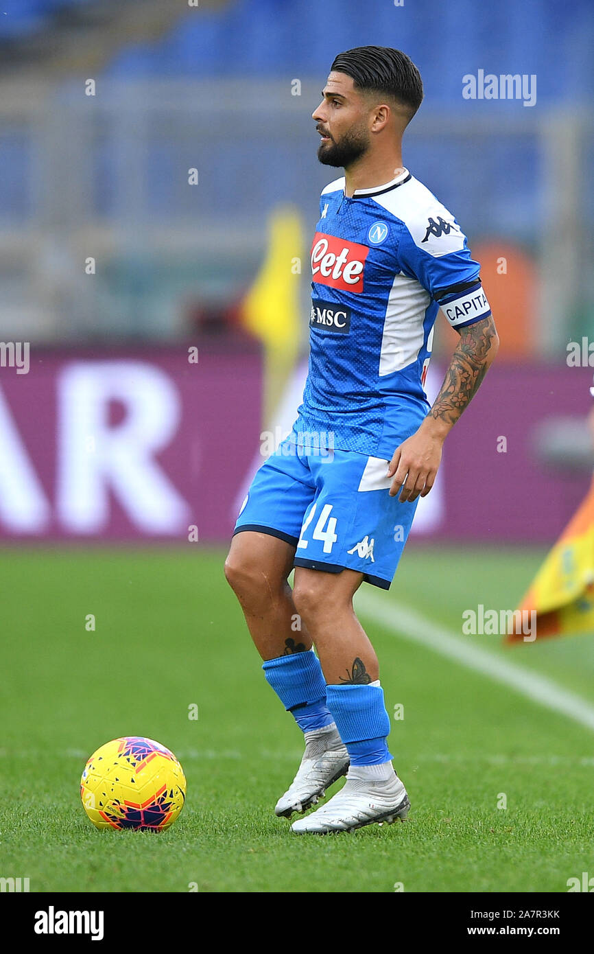Rome, Italy. 02nd Nov, 2019. Lorenzo Insigne of SSC Napoli during the ...