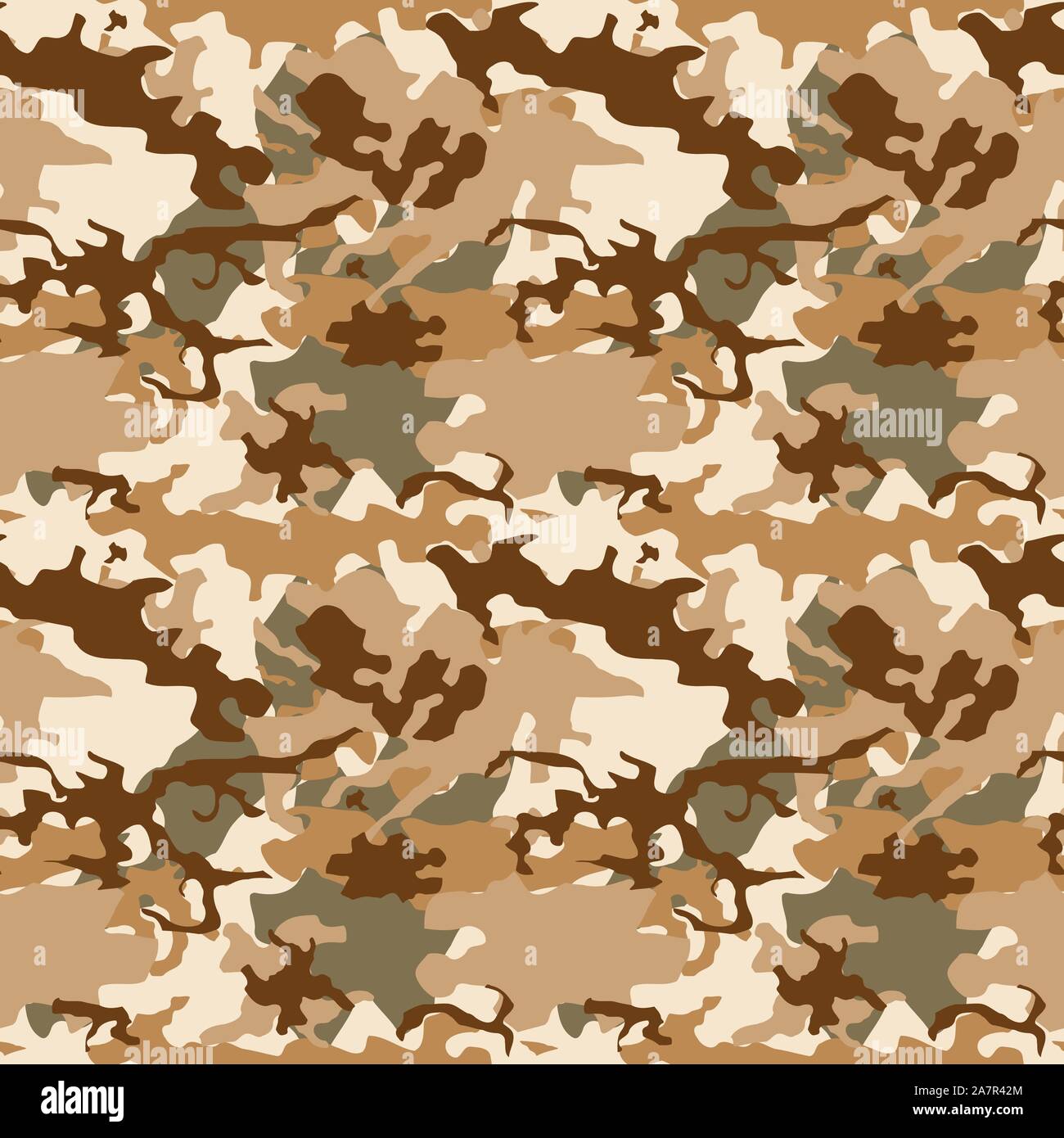 Desert camouflage vector texture - seamless military camo fashion ...