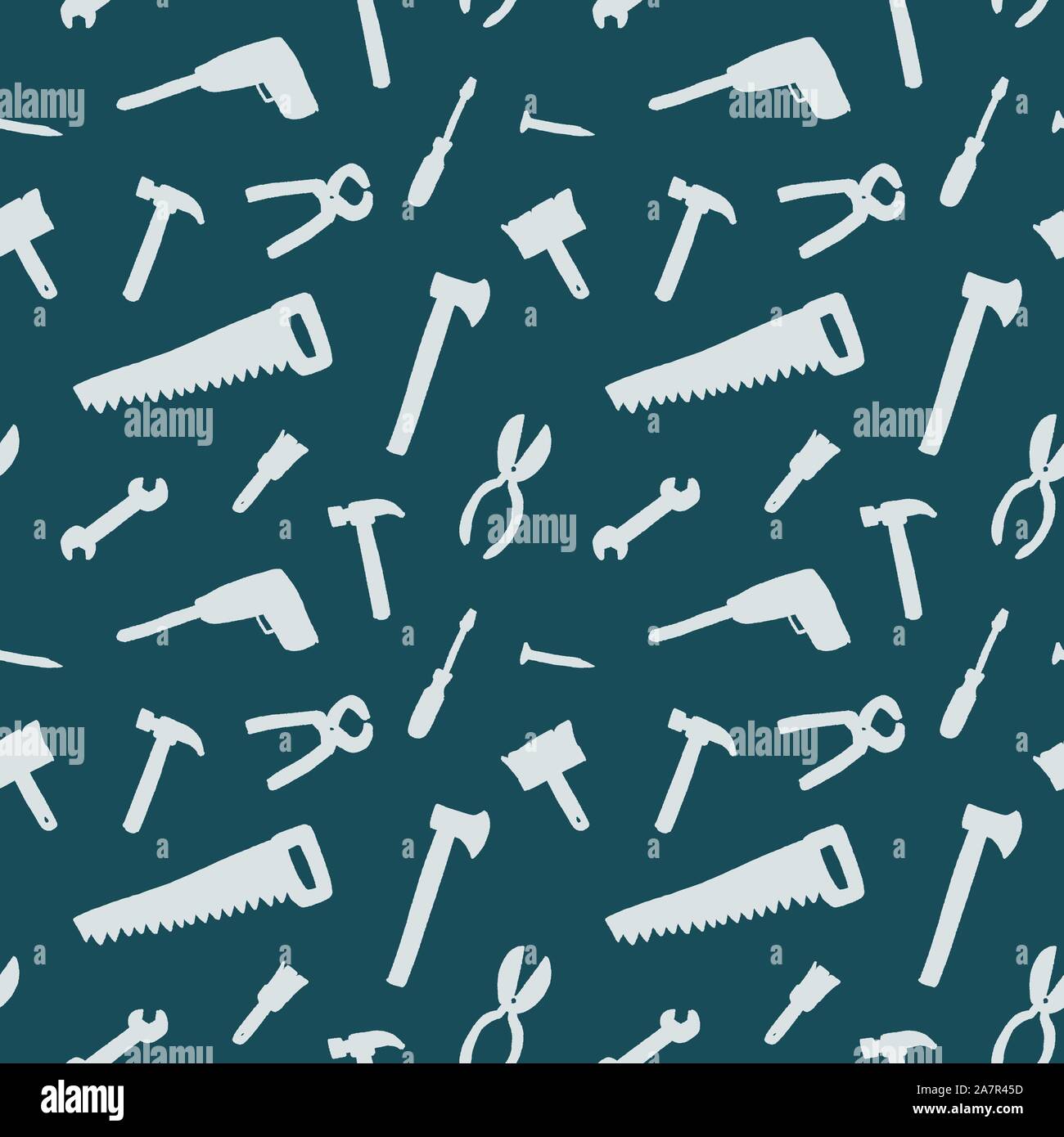 Tools background - seamless texture. DIY and woodworking tools vector ...