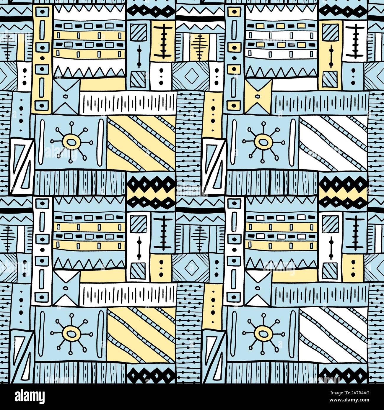 African tribal pattern - artistic fashion texture. Seamless background ...