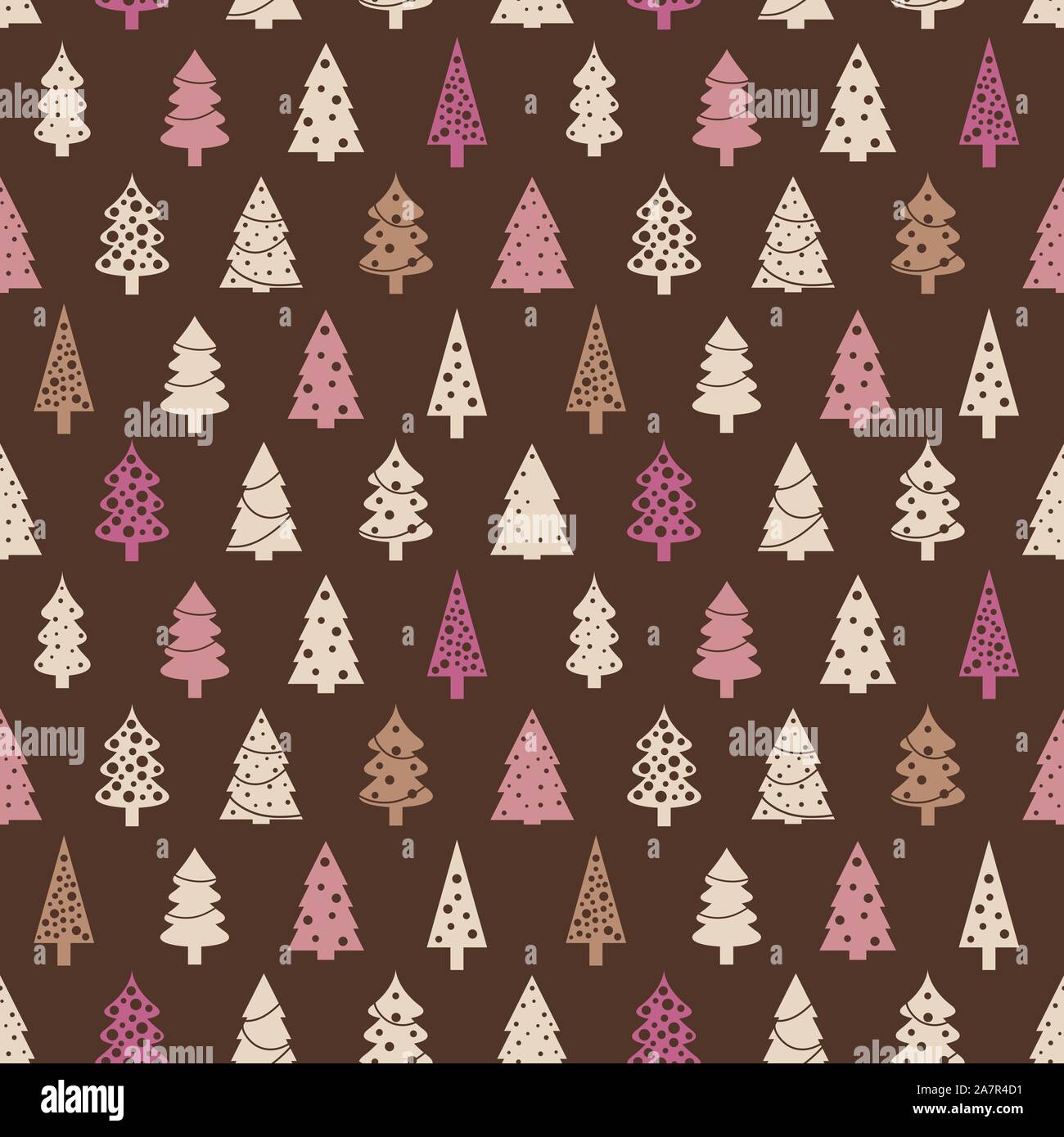 Vector Christmas tree background. Seamless Christmas texture Stock ...