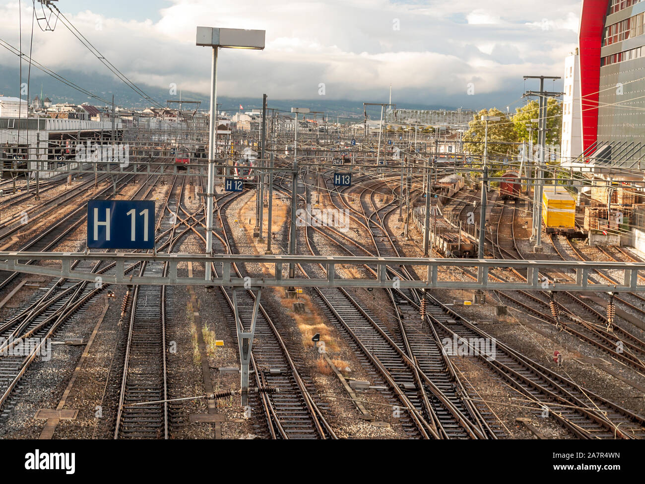 Swiss railway railways train speed hi-res stock photography and images ...