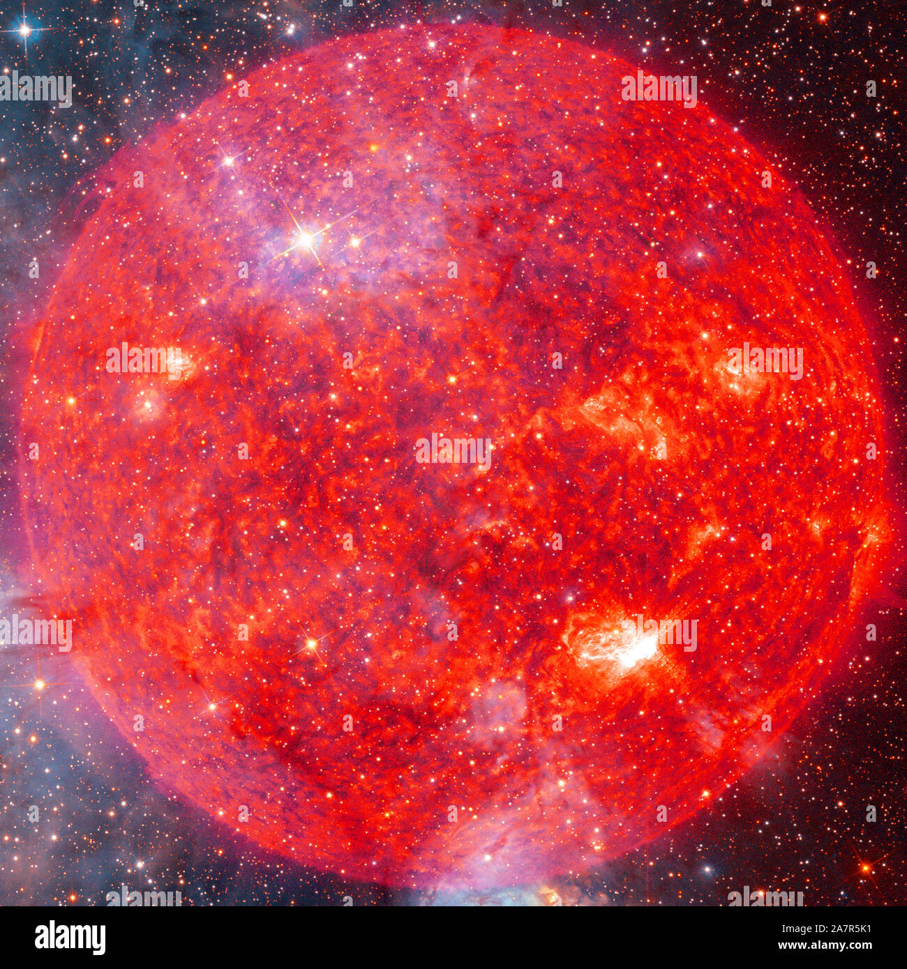 Extremely hot star. Liquid plasma. Cosmic art. Elements of this image ...