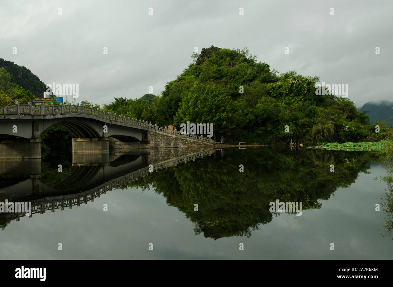 View of bridge in Puzhehei, also known as Oengz Liuhdoz Lueg Canghngw ...