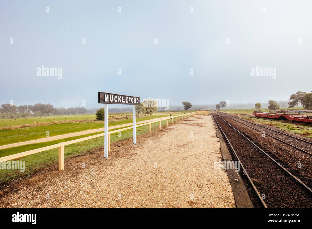 Muckleford Train Station Victoria Australia Stock Photo - Alamy