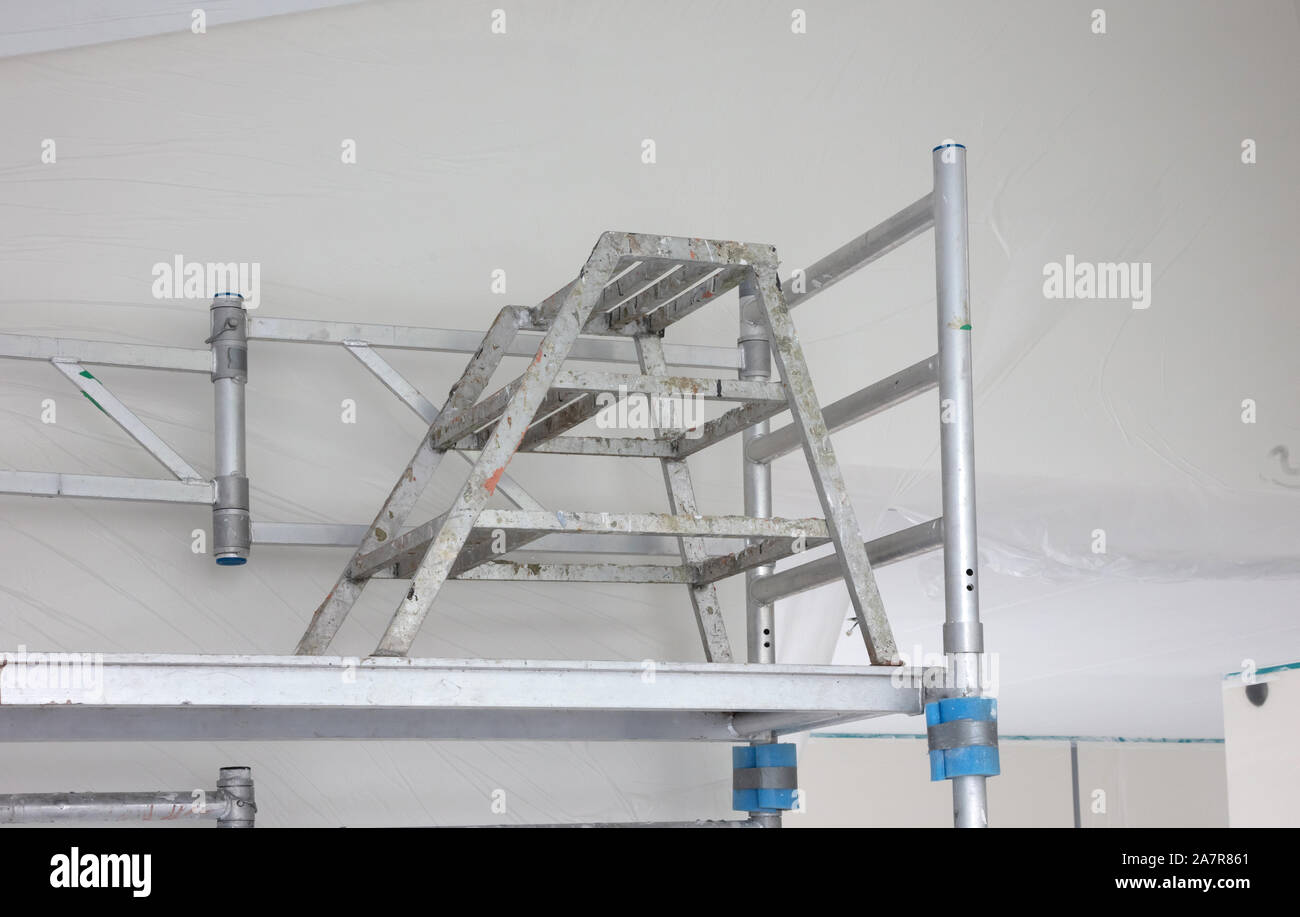 Scaffolding covered with plastic hi-res stock photography and images ...