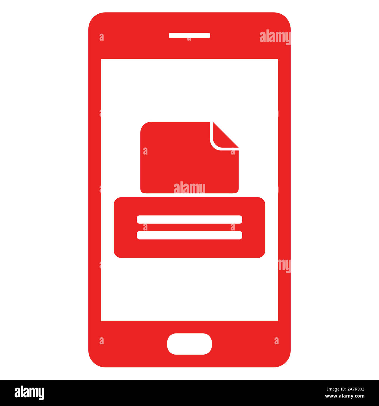 Printer and smartphone Stock Photo - Alamy