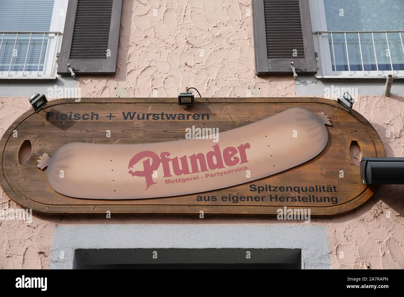 Sign for German Luncheon meat Stock Photo - Alamy