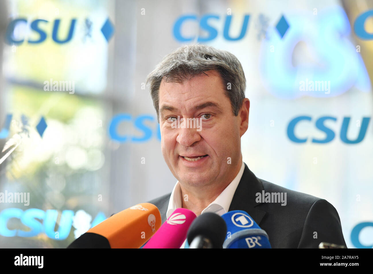 Munich, Germany. 04th Nov, 2019. Markus SOEDER (Bavarian State Premier ...