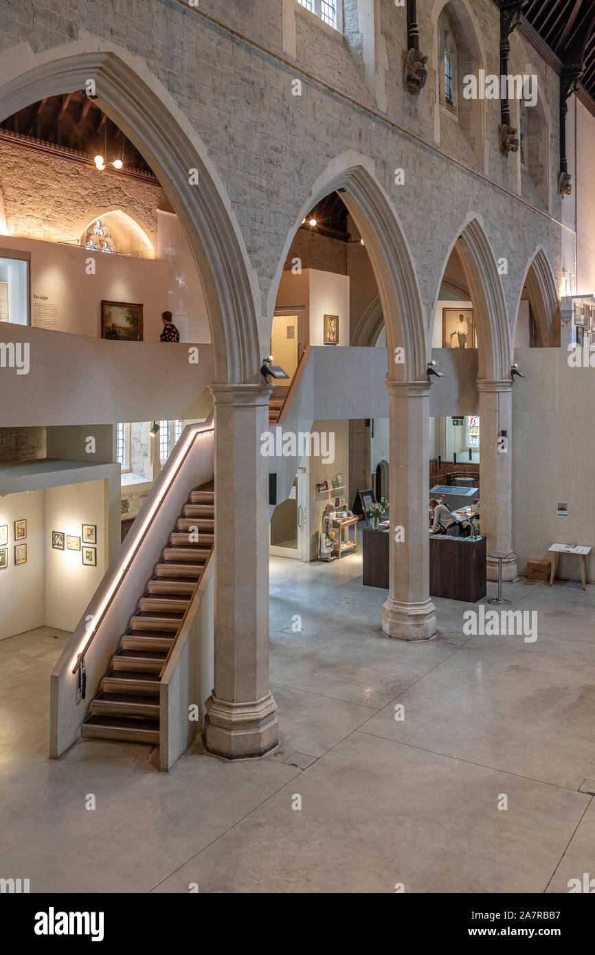 The Garden Museum, next to Lambeth Palace. Using an abandoned church ...
