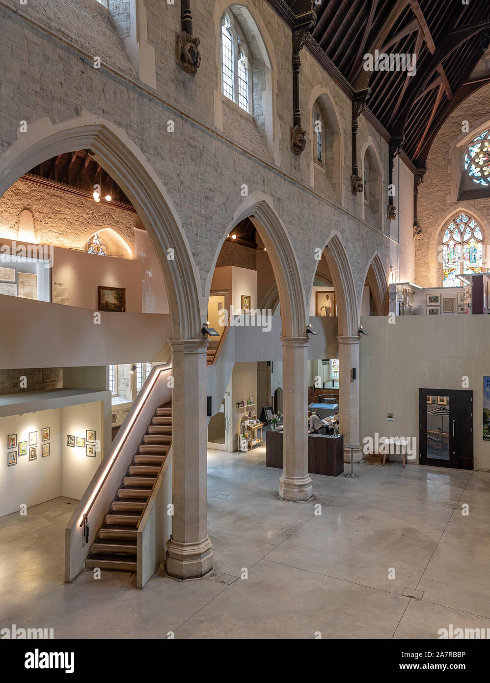 The Garden Museum, next to Lambeth Palace. Using an abandoned church ...