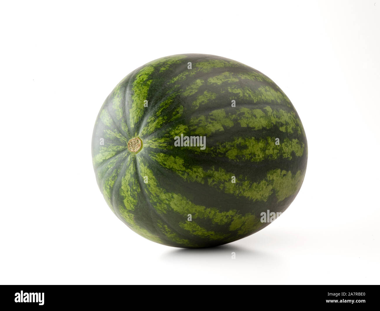 striped watermelon isolated on white background Stock Photo - Alamy