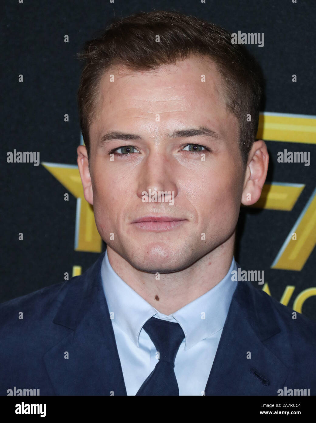 Beverly Hills, United States. 03rd Nov, 2019.Actor Taron Egerton ...