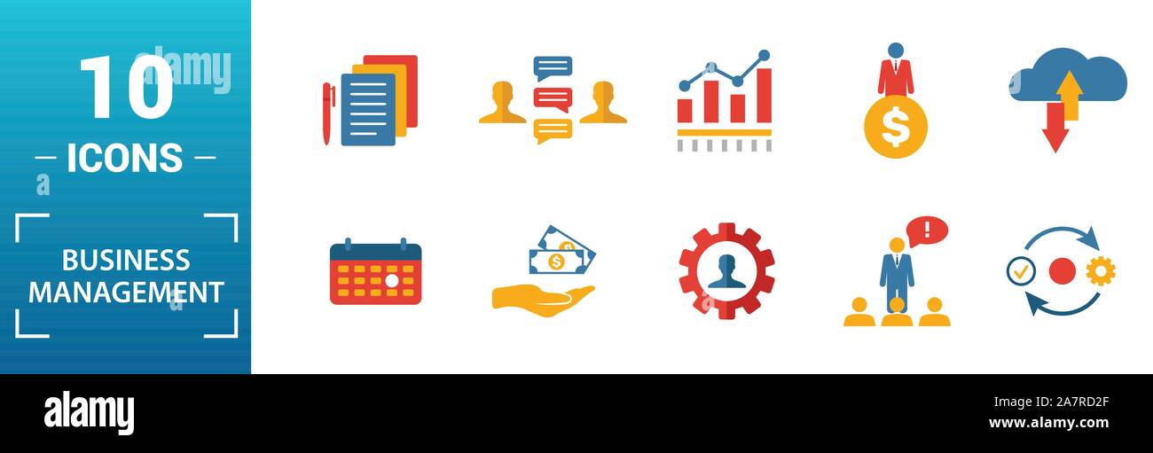 Business Management icon set. Include creative elements expert opinion ...