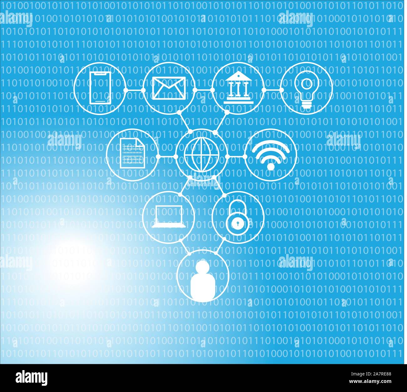 Set of web symbol for IT business, web computer and mobile ...