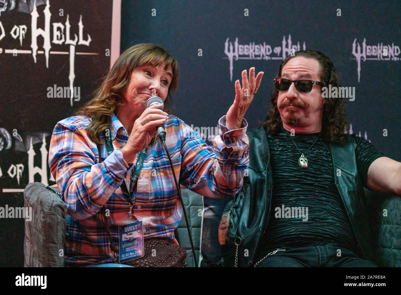 DÜSSELDORF-NEUSS, GERMANY - November 2nd 2019: Robbi Morgan and Ari ...