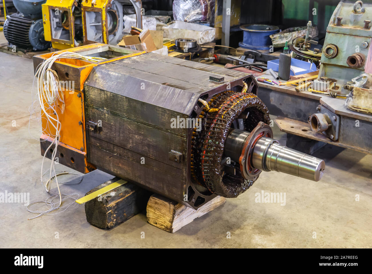 Induction motor parts hi-res stock photography and images - Alamy