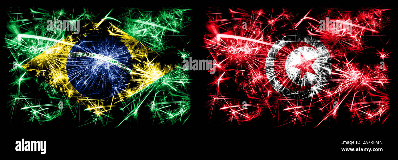 Brazil, Brazilian vs Tunisia, Tunisian New Year celebration sparkling ...