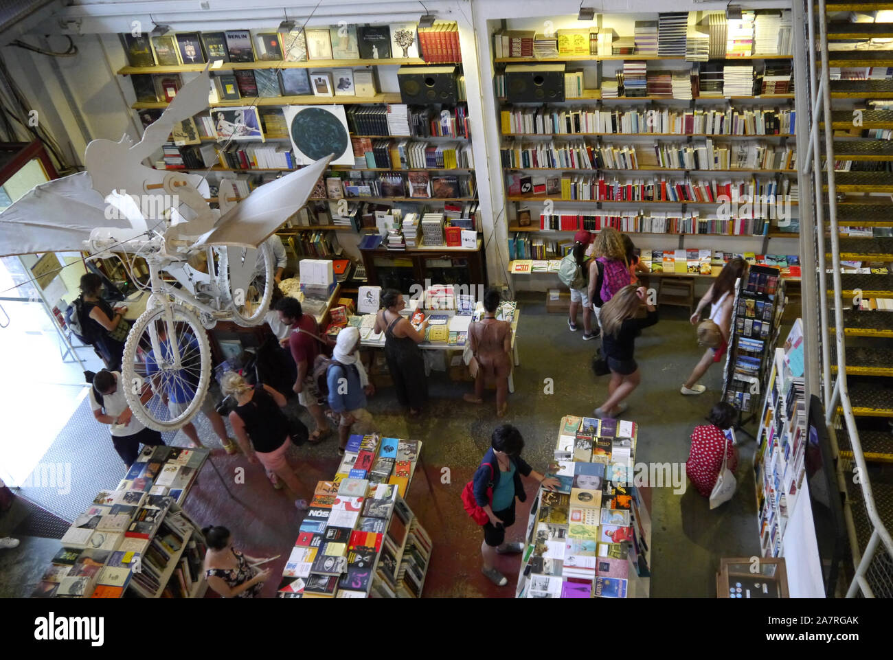 Portugal; Lisbon: Ler Devagar, bookstore within the Cultural Factory ...