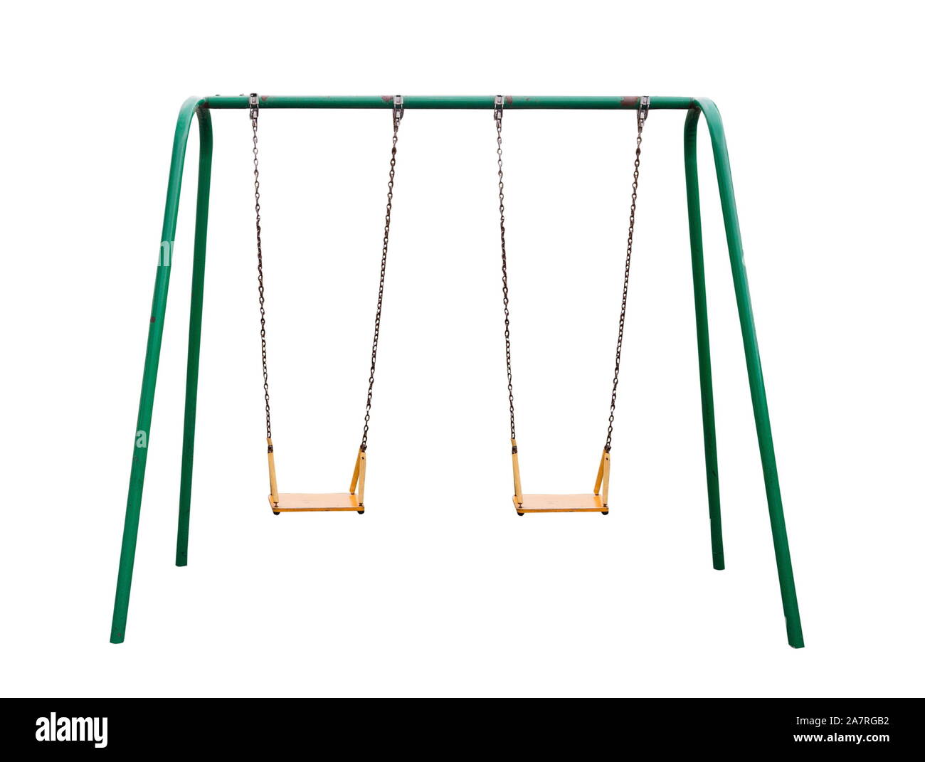 Children playground isolated on white Stock Photo - Alamy