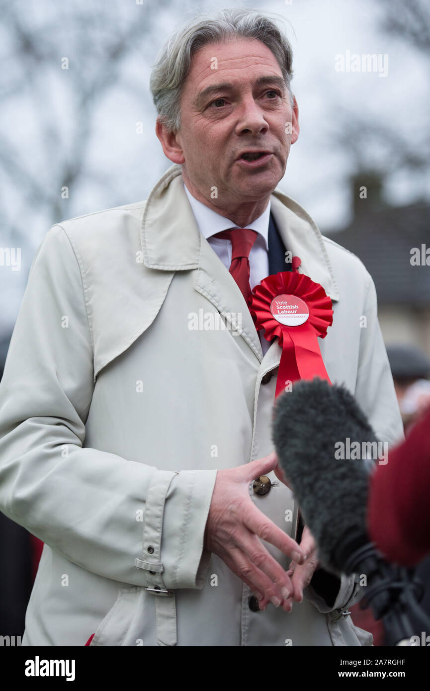Glasgow, UK. 4 November 2019. Pictured: Richard Leonard MSP - Leader of ...