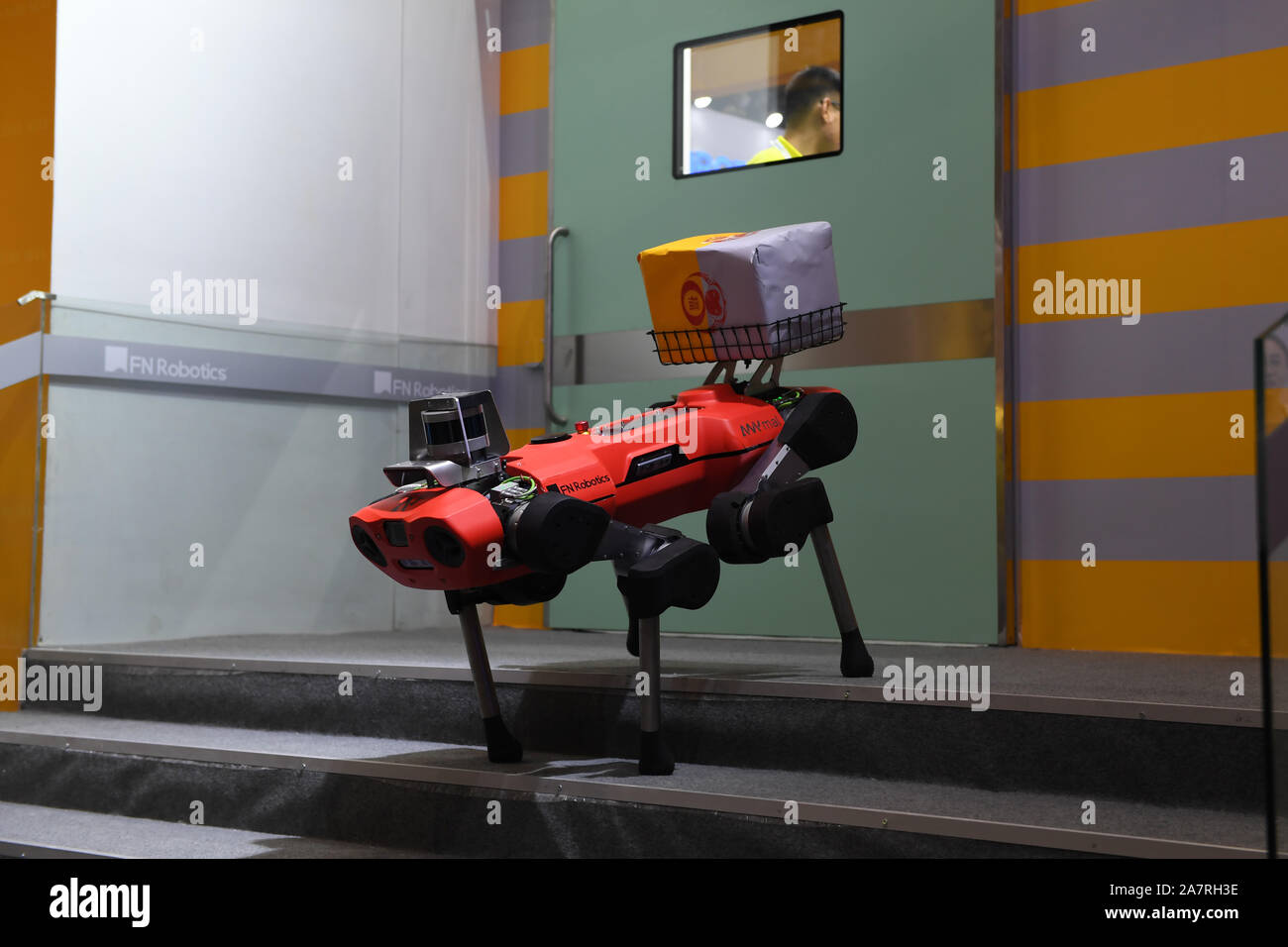 An intelligent quadruped robot dog regarded as a rescue worker is ...