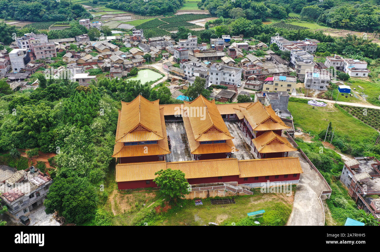 Aerial view of a replica of "Forbidden City", which is the ancestral ...