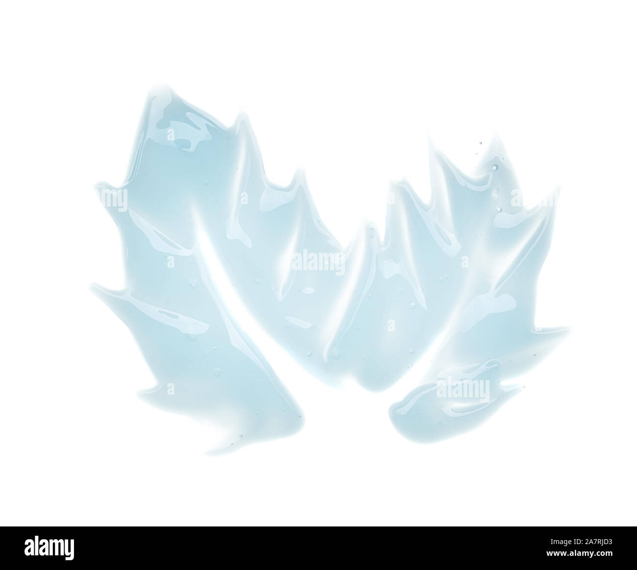 Gel texture smears transparent Cut Out Stock Images & Pictures - Alamy