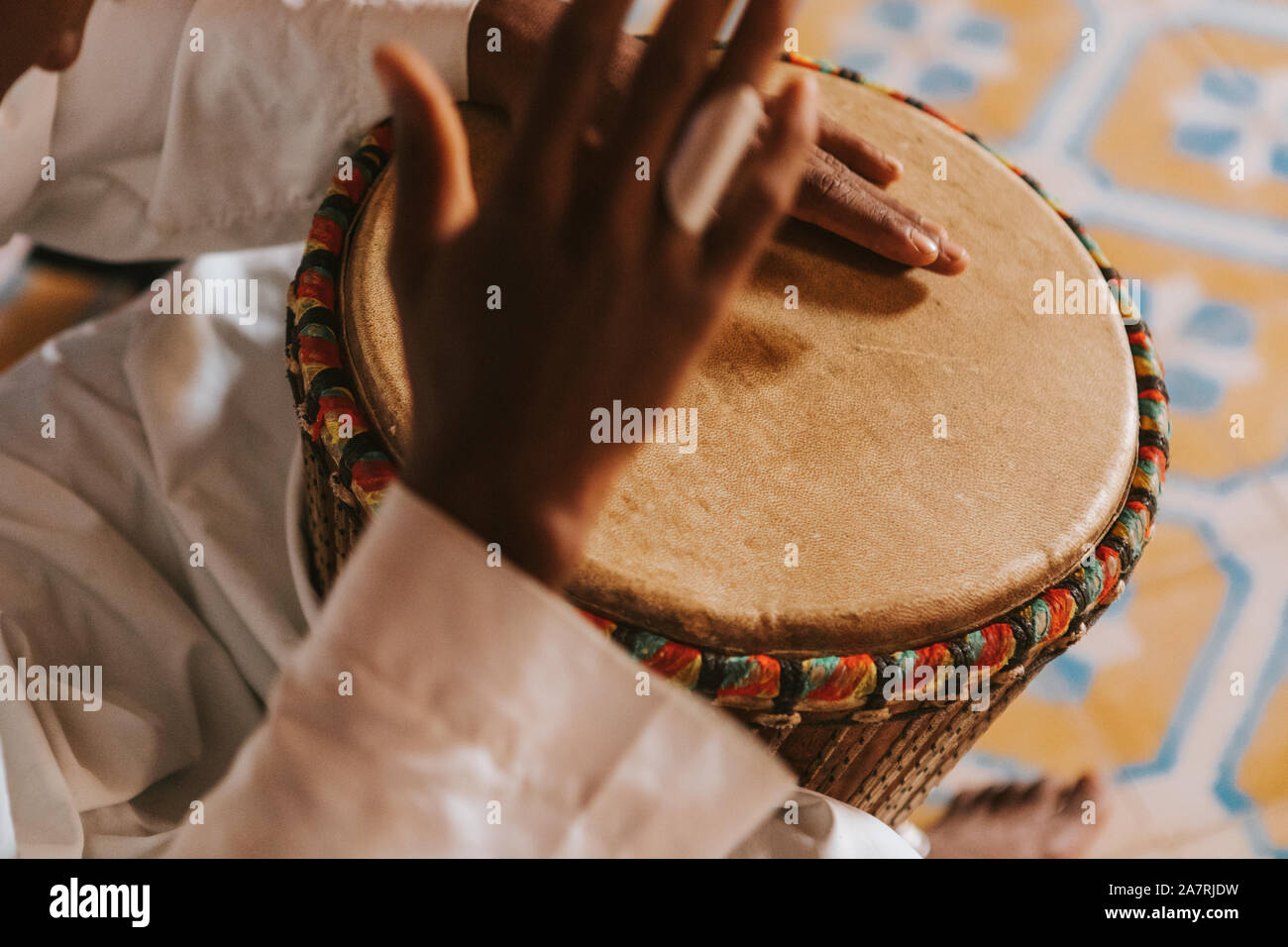 African drummer djembe hi-res stock photography and images - Alamy