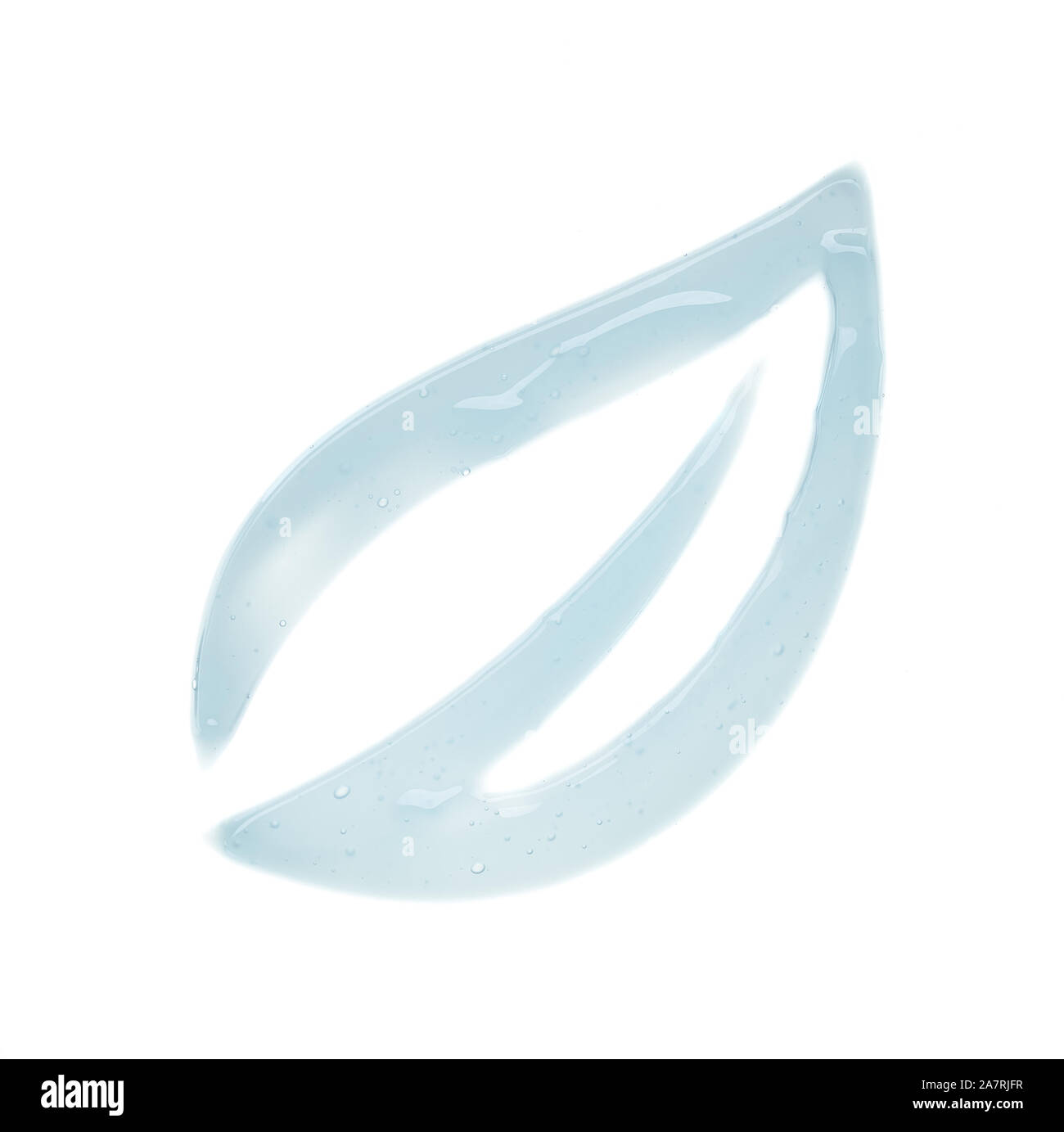 Gel texture smears transparent Cut Out Stock Images & Pictures - Alamy