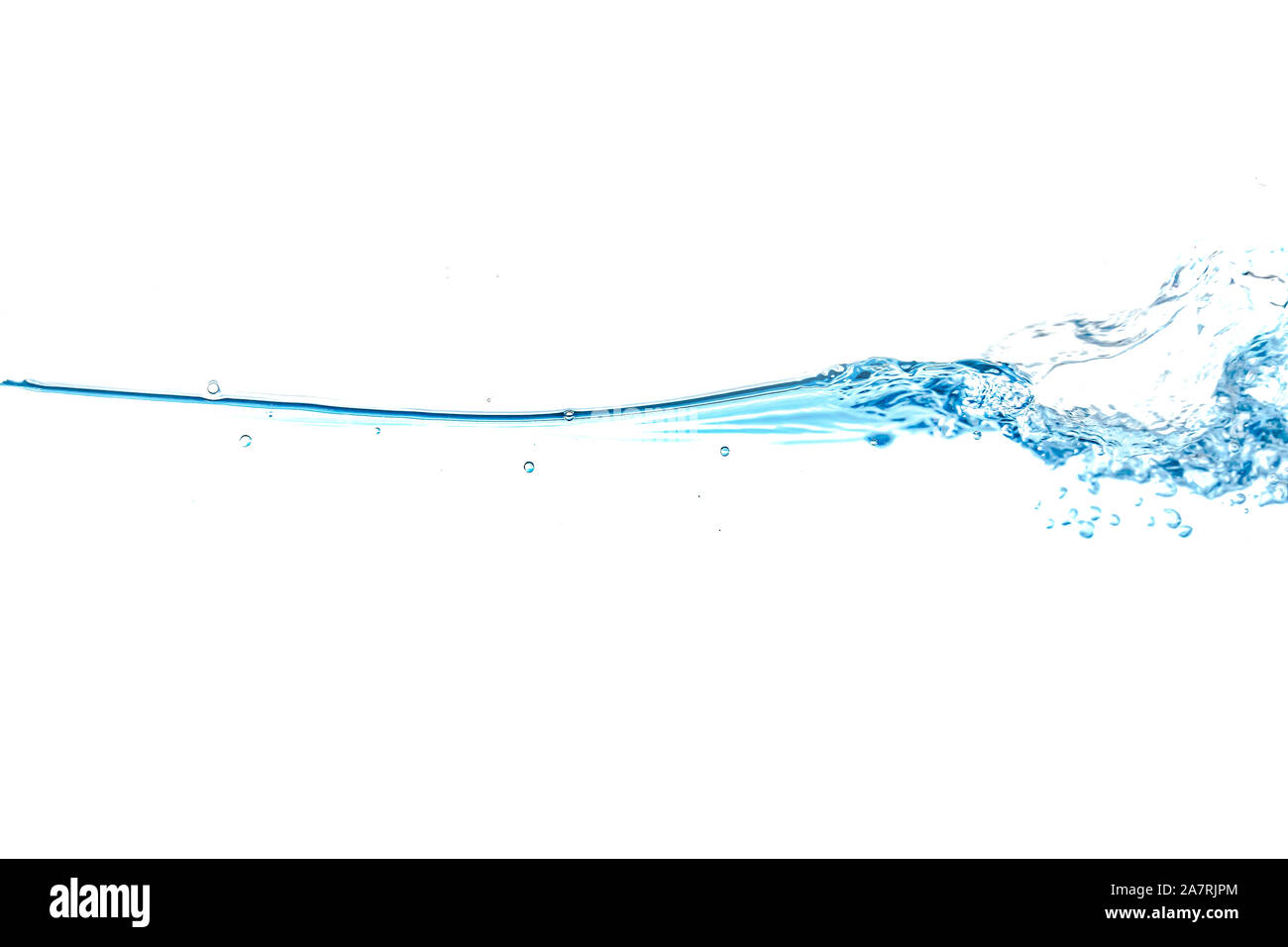 Clear water waves. Water blue wave splash isolated on white background ...