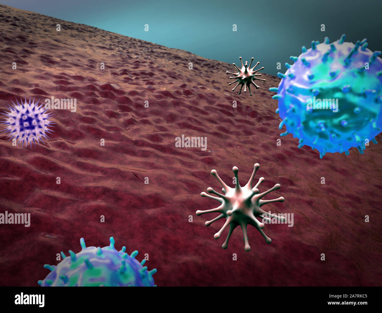 cancer cell, 3d rendered cancer cell, Clusters of cells, Cancer cell ...