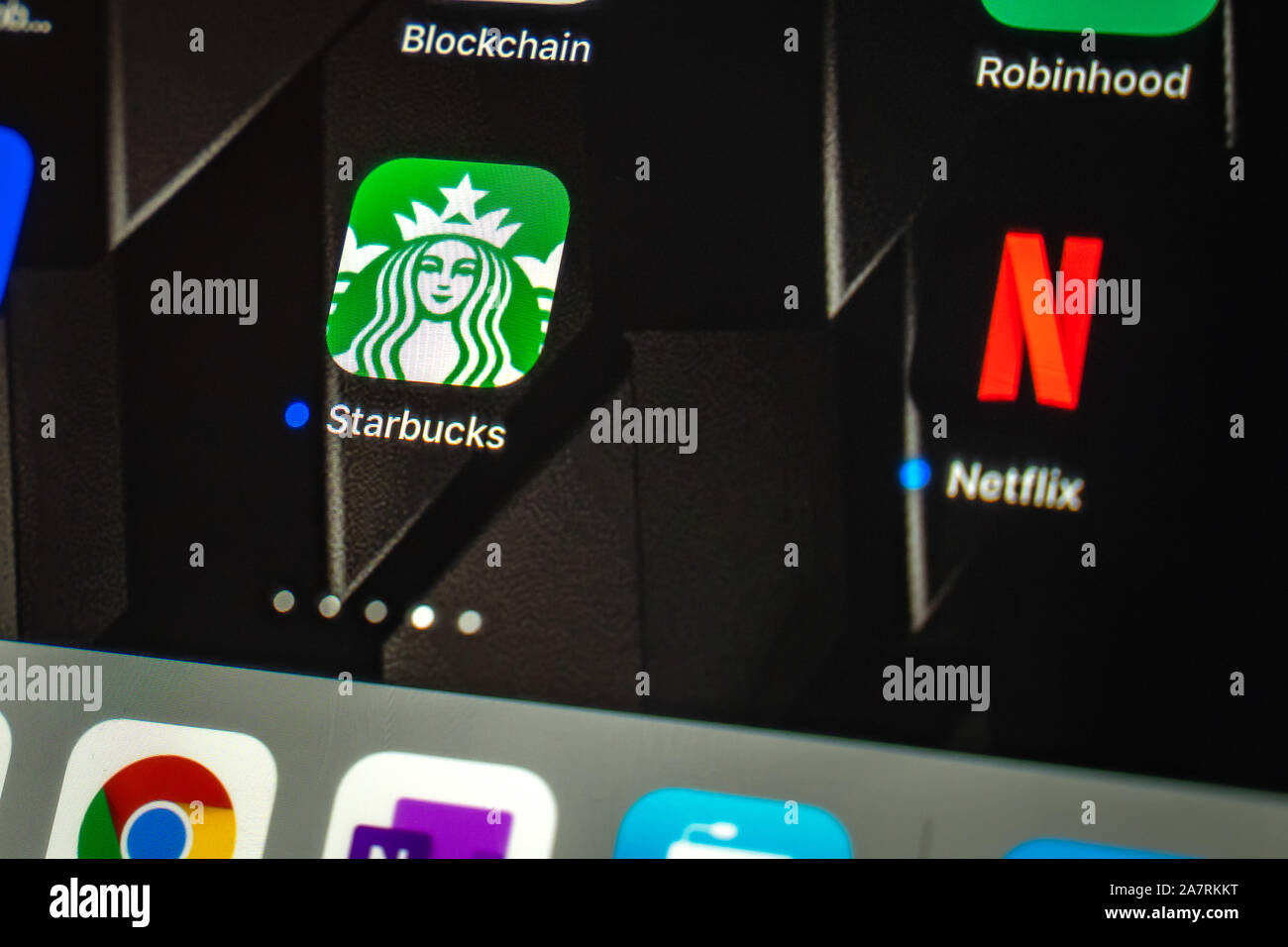 Marinette,WI / U.S.A. - Aug16,2019: Starbucks card with opening online ...