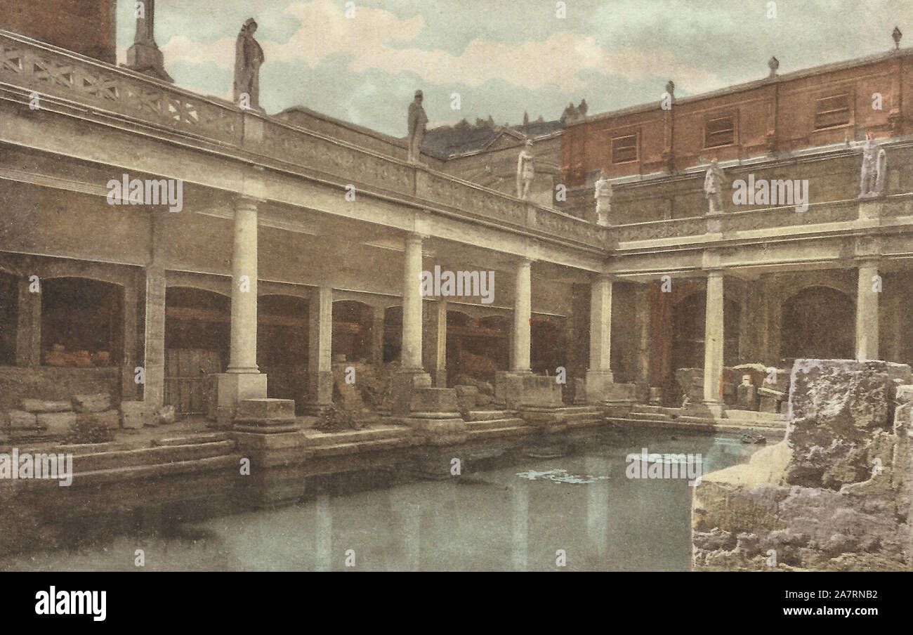 Roman bath house illustration hi-res stock photography and images - Alamy