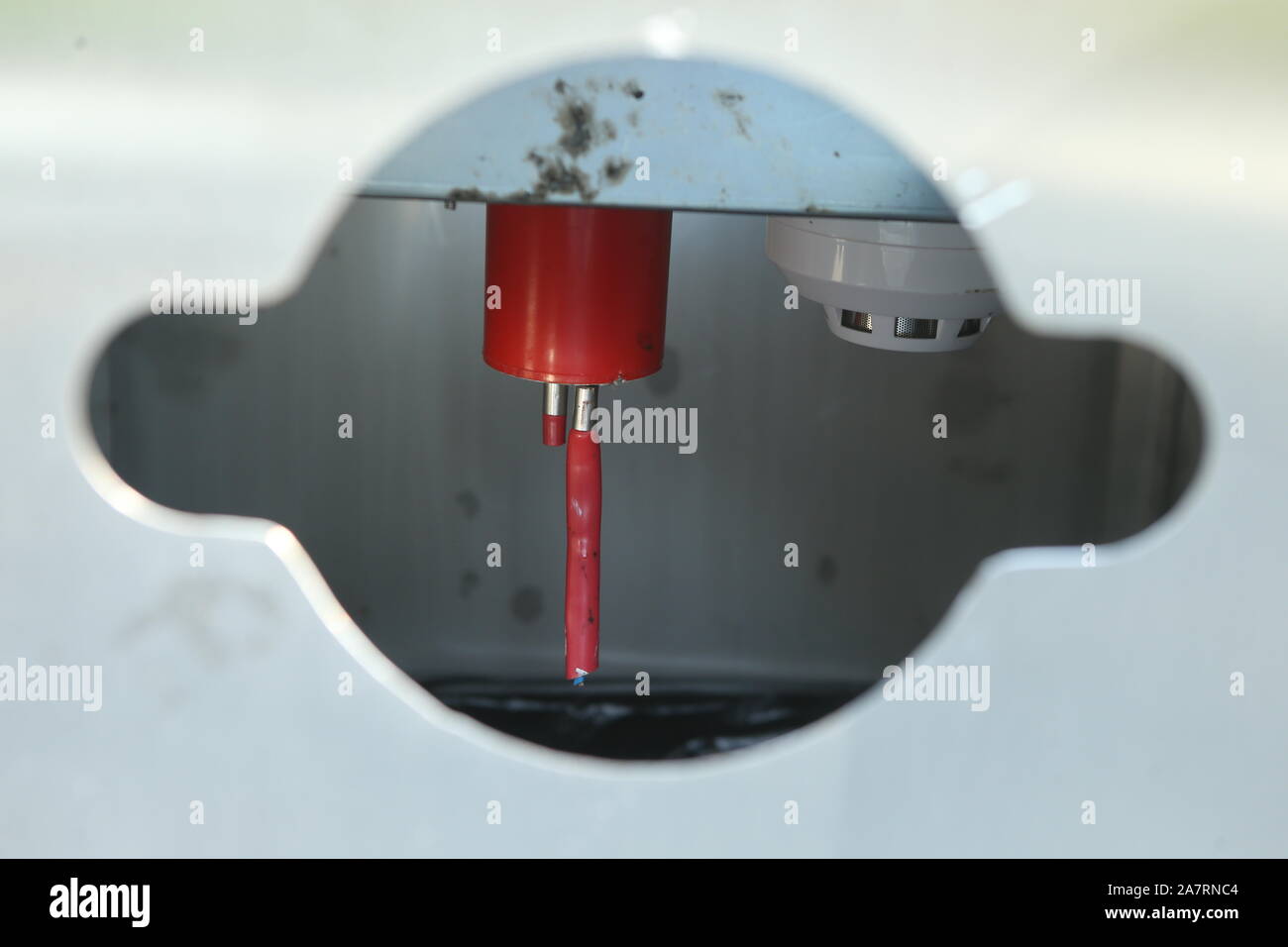 An artificial intelligence (AI) garbage sorting bin is displayed at ...