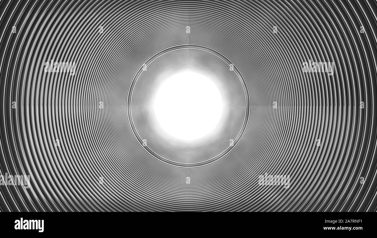 Pipe metal texture inside. 3D illustration. White light Stock Photo - Alamy