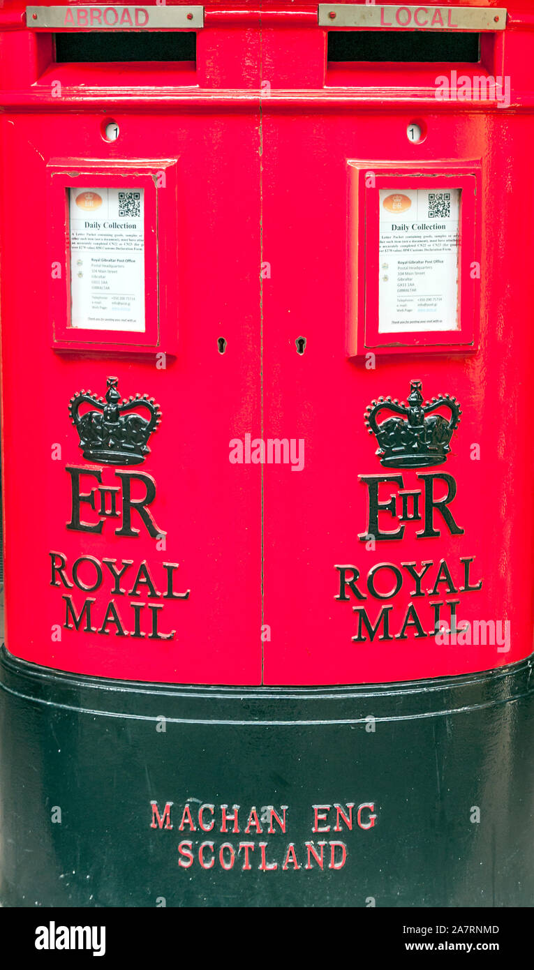 Gibraltar post box hi-res stock photography and images - Alamy