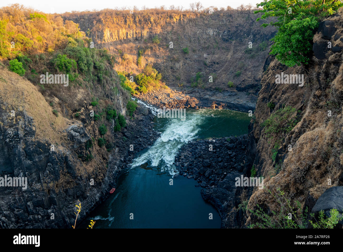 Victoria Falls Zimbabwe Zambezi river Stock Photo - Alamy