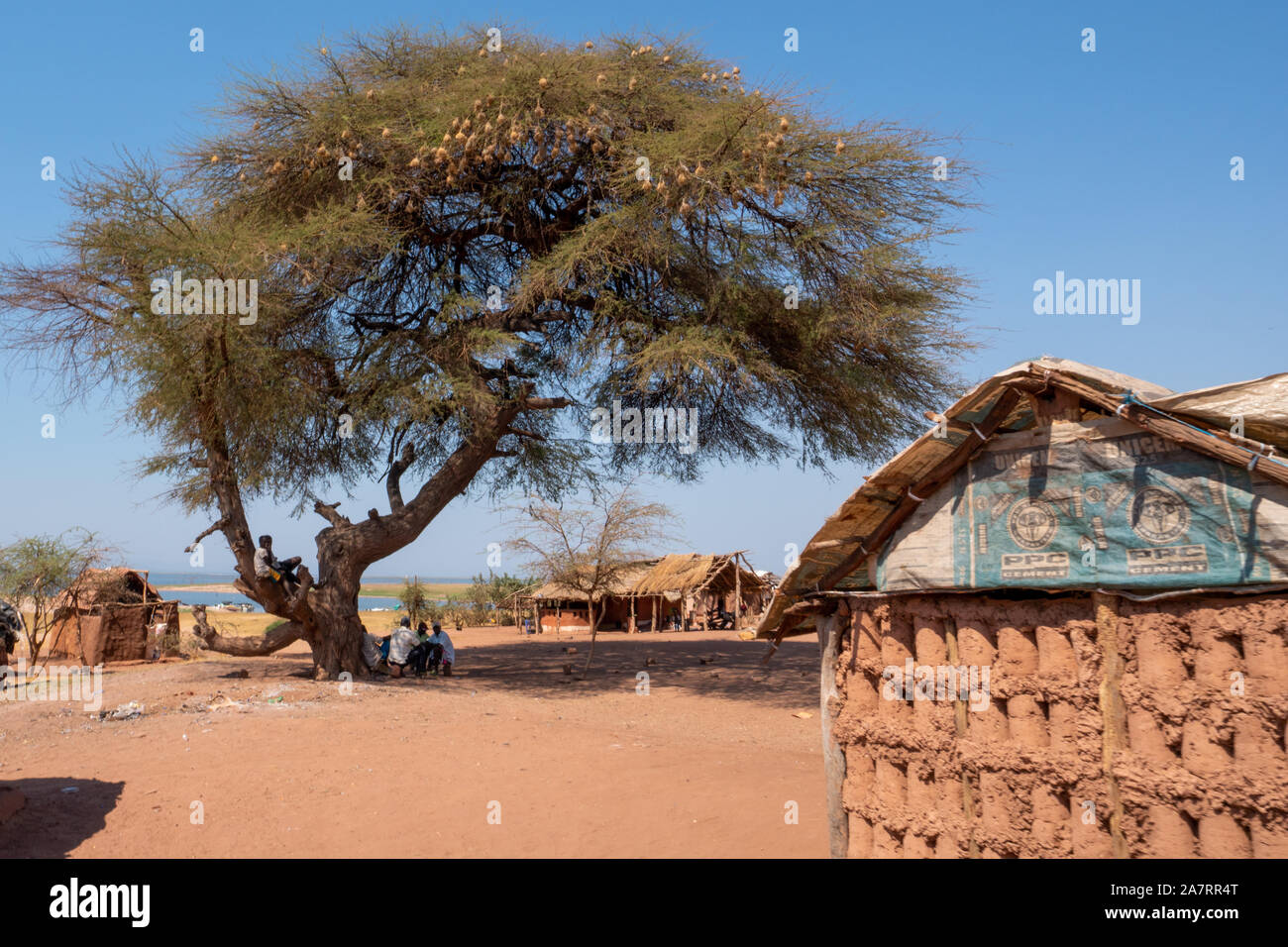Fishing Village - Tonga people Stock Photo - Alamy