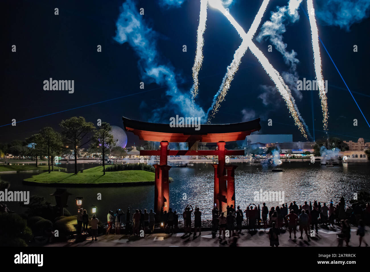 Orlando, Florida. November 01, 2019. Japanese arch and spectacular ...