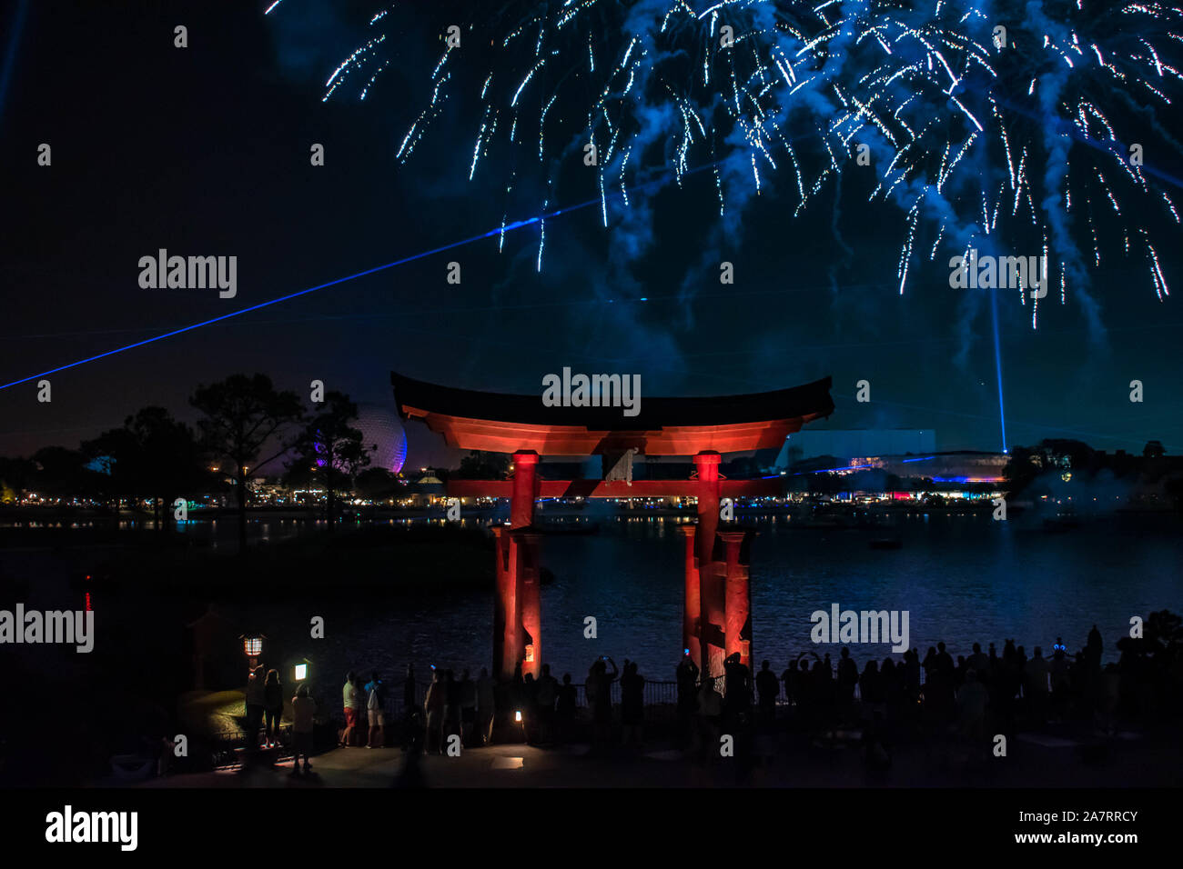 Orlando, Florida. November 01, 2019. Japanese arch and spectacular ...